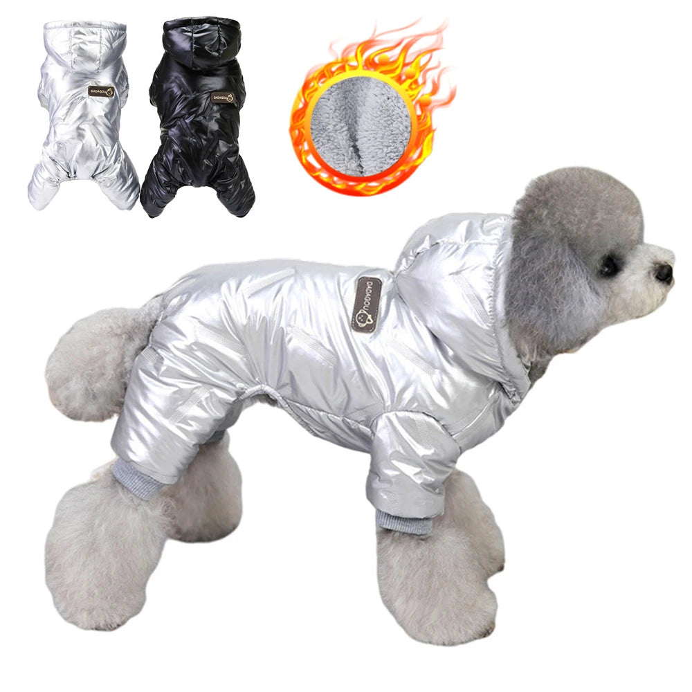 Winter Warm Pet Dog Jumpsuit Waterproof Dog Clothes for Small Dogs Chi ...